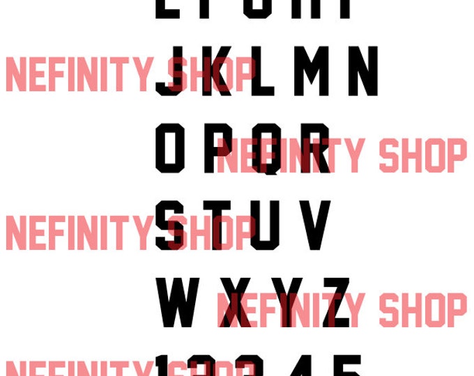 Sports Jersey Svg Font , Jersey Font Alphabet , Cricut Font , Clip Art ...