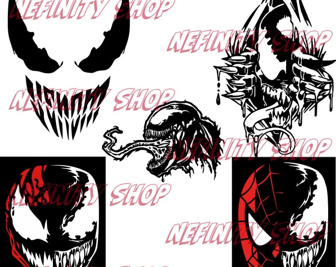 Venom SVG Venom Clip Art Venom Cut File Venom Vector Venom - Etsy