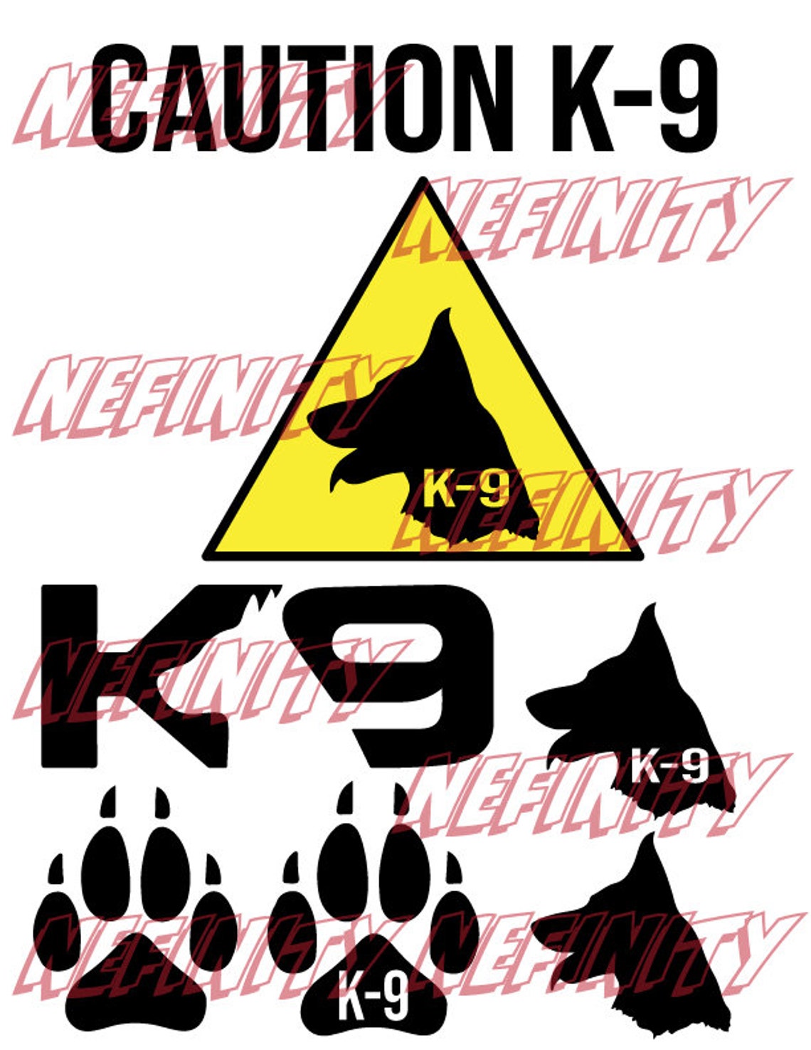 K-9 SVG BUNDLE , K-9 Clip Art,k-9 Cut File,k-9 Vector, K-9 Logo Svg ...