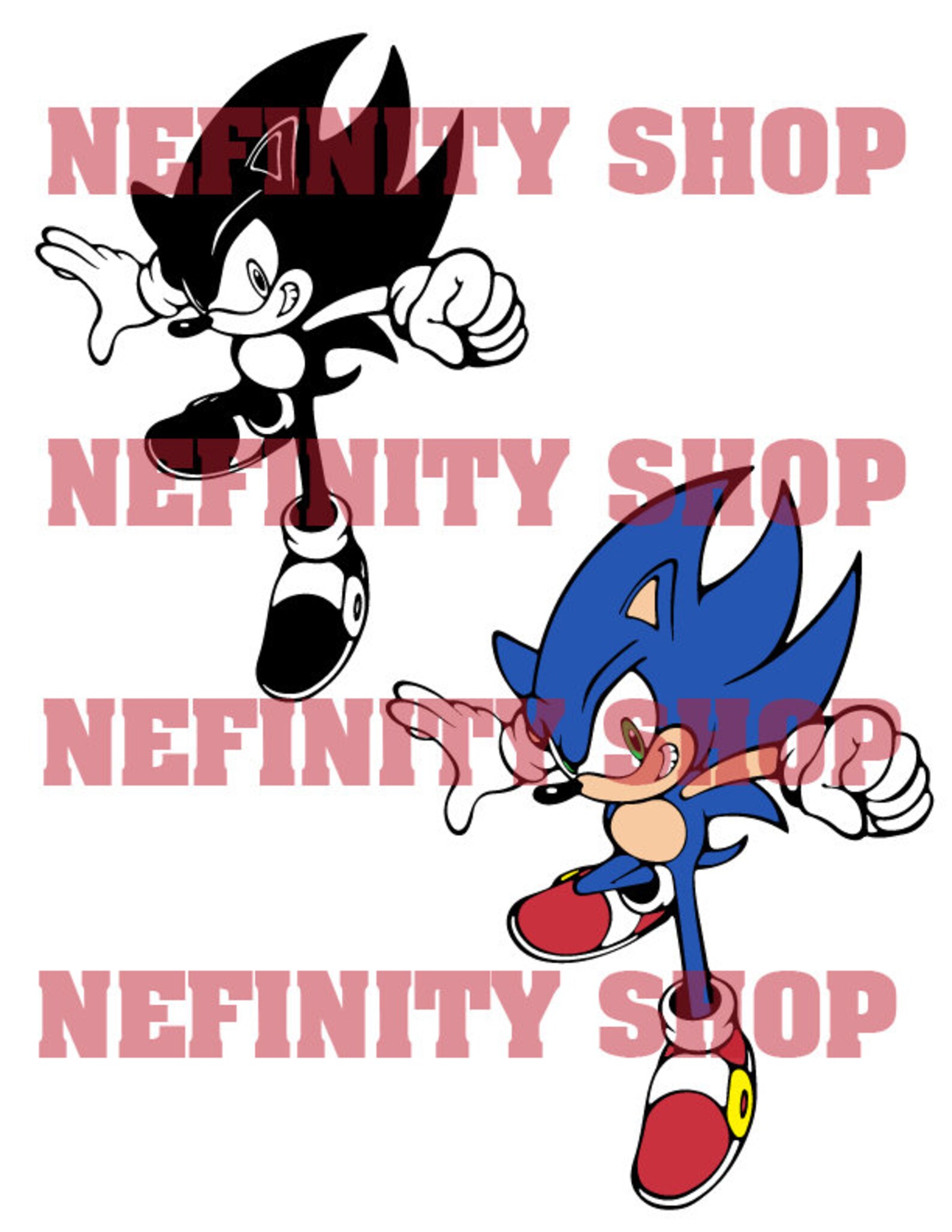 Sonic the Hedgehog Svg/dxf Cut File, Sonic Clipart, Sonic Dxf, Sonic ...