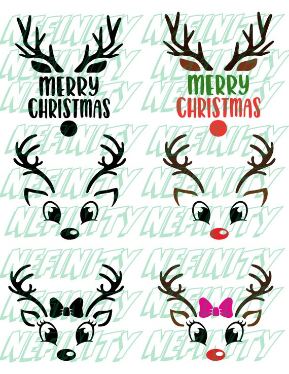 Christmas Reindeer SVG Reindeer Clip Art Reindeer Cut | Etsy
