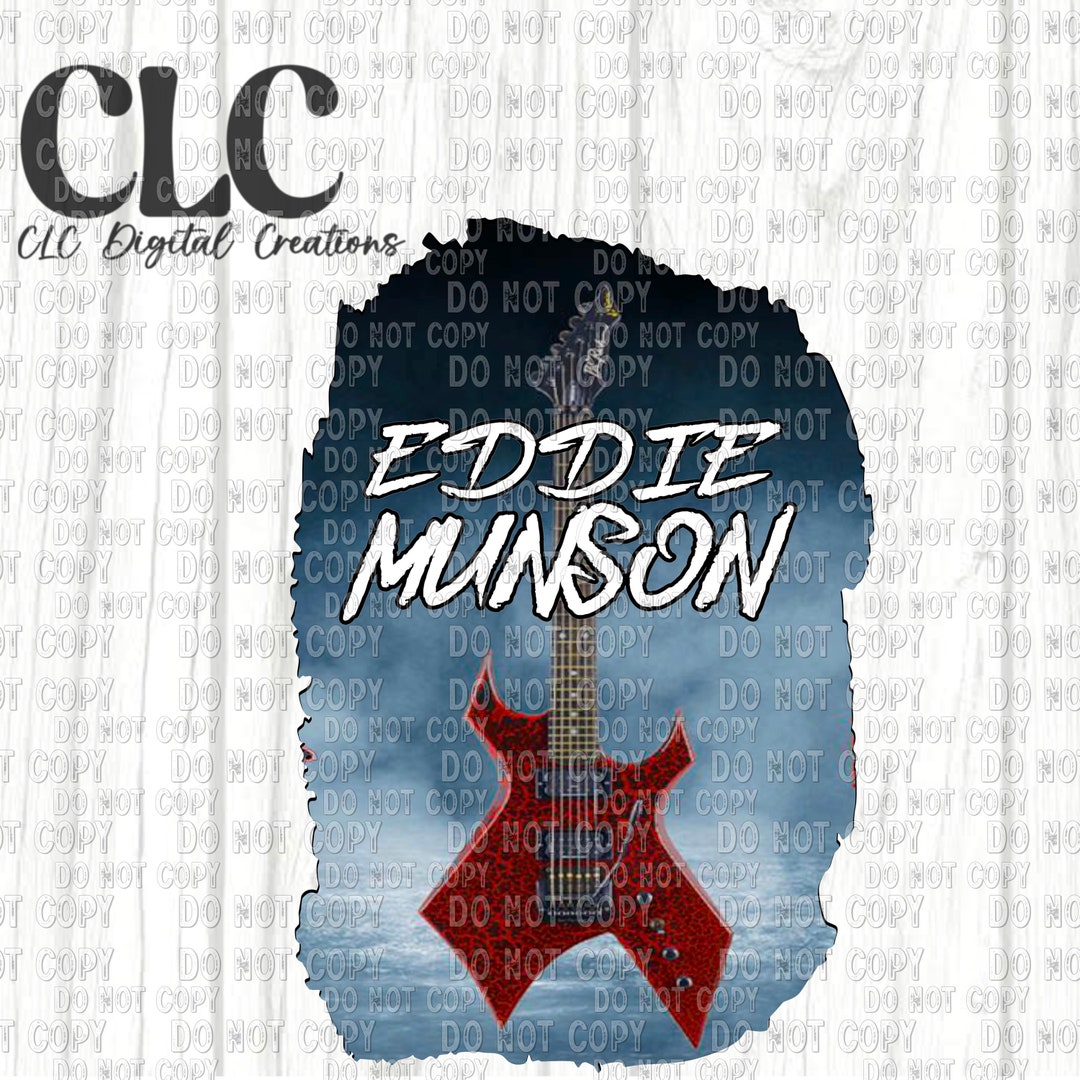 Eddie Munson Png, Shirt Mockup Png, Rocker Png, Stranger Things 4 Png ...