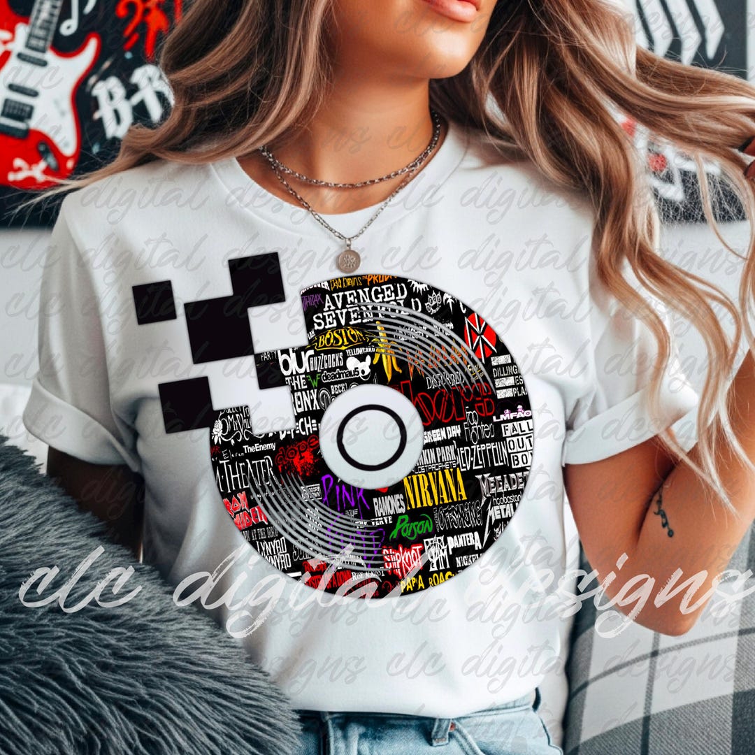 Rock Band Logo Collage, Music Art Design (digital Download) - Etsy