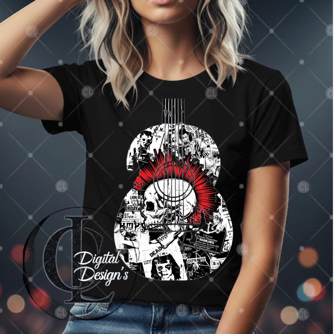 Rock Band, Collage, Punk Rock, Wall Decor, Skeleton, Mohawk, Graphic T ...