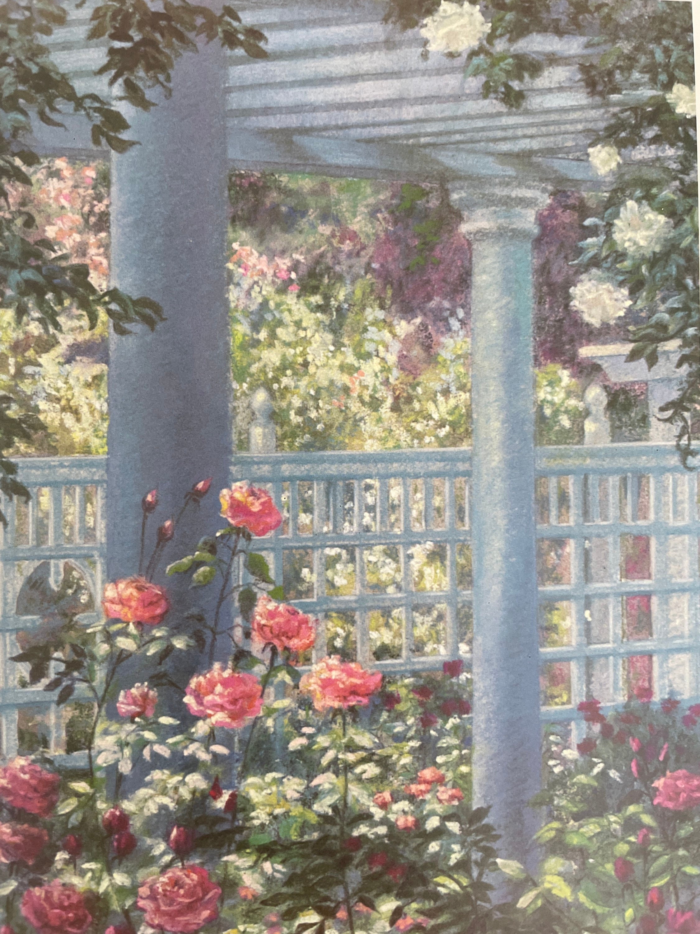 Barbara Hail’s “rose Bench and Rose Colonnade” - Etsy