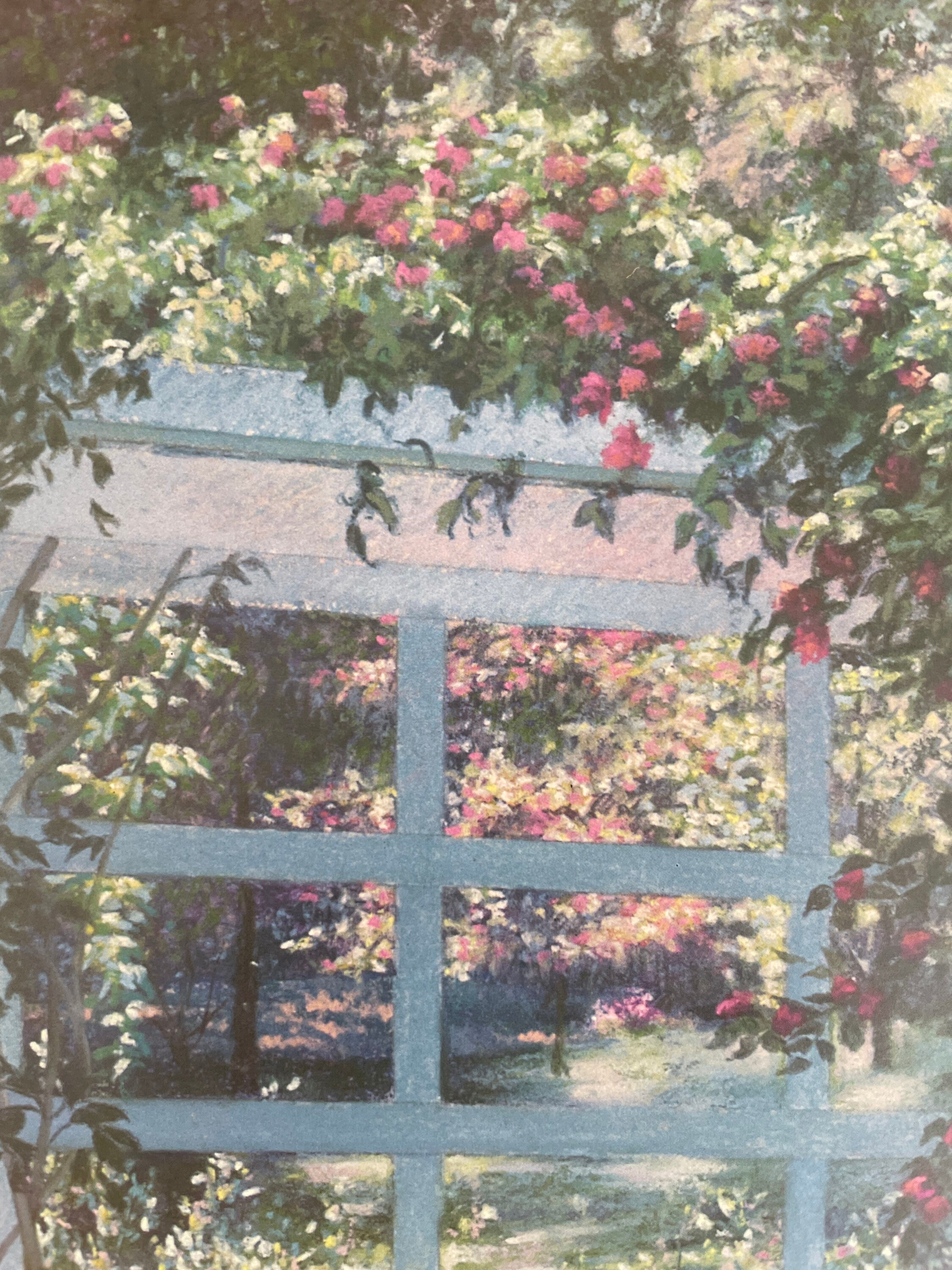 Barbara Hail’s “rose Bench and Rose Colonnade” - Etsy