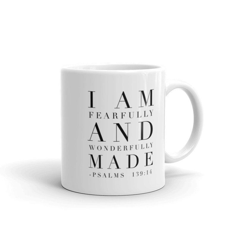 I Am Fearfully and Wonderfully Made Bible Verse Scripture Mug - Etsy