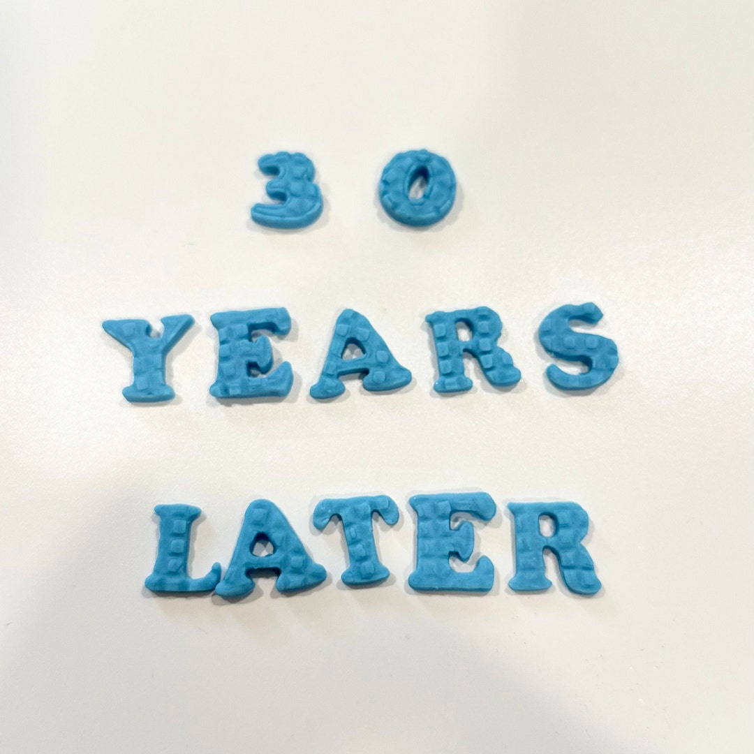 Custom Fondant Letters, Edible Name, Cake Decorating, Alphabet Cake ...