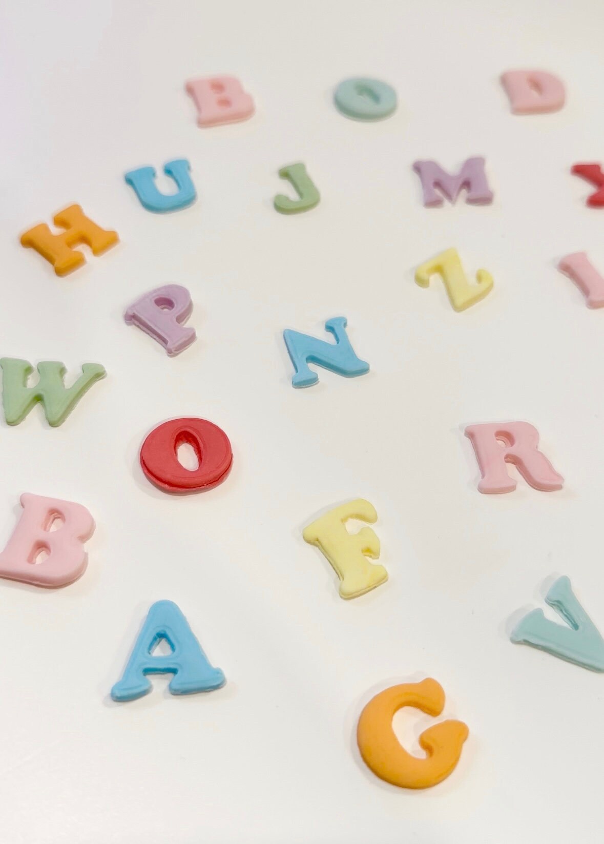12 Sugar Letters Edible Letters Fondant Letters Cake - Etsy