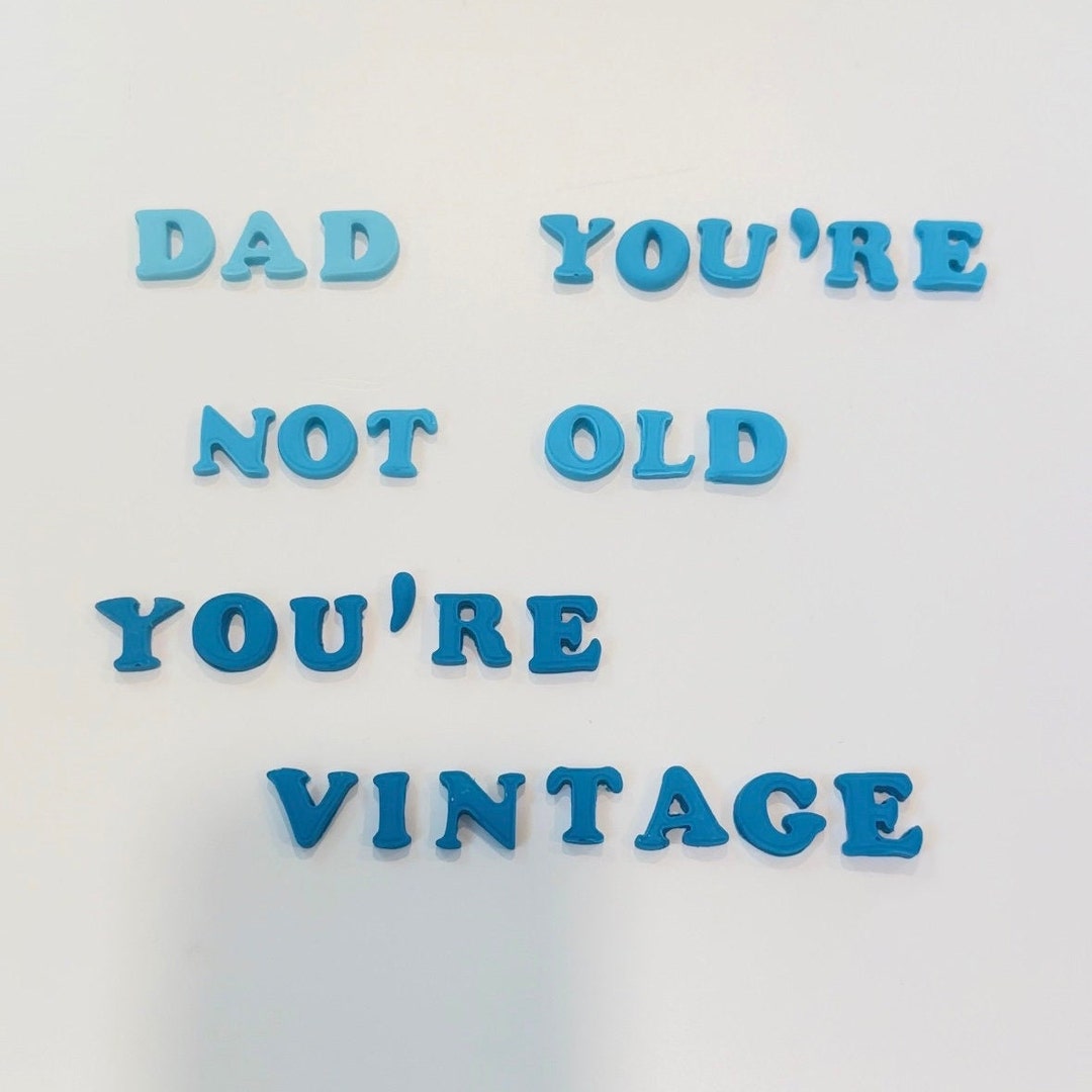 Father's Day Fondant Toppers, Fondant Letters, Custom Cake Decorating ...