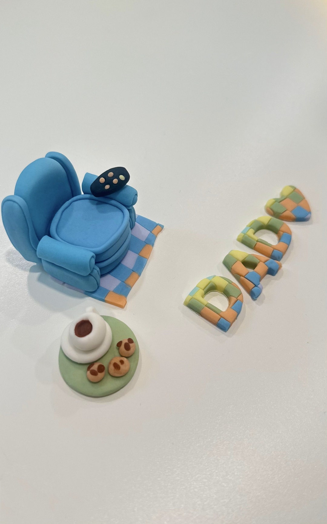 Father's Day Fondant Toppers, Fondant Letters, Custom Cake Decorating ...