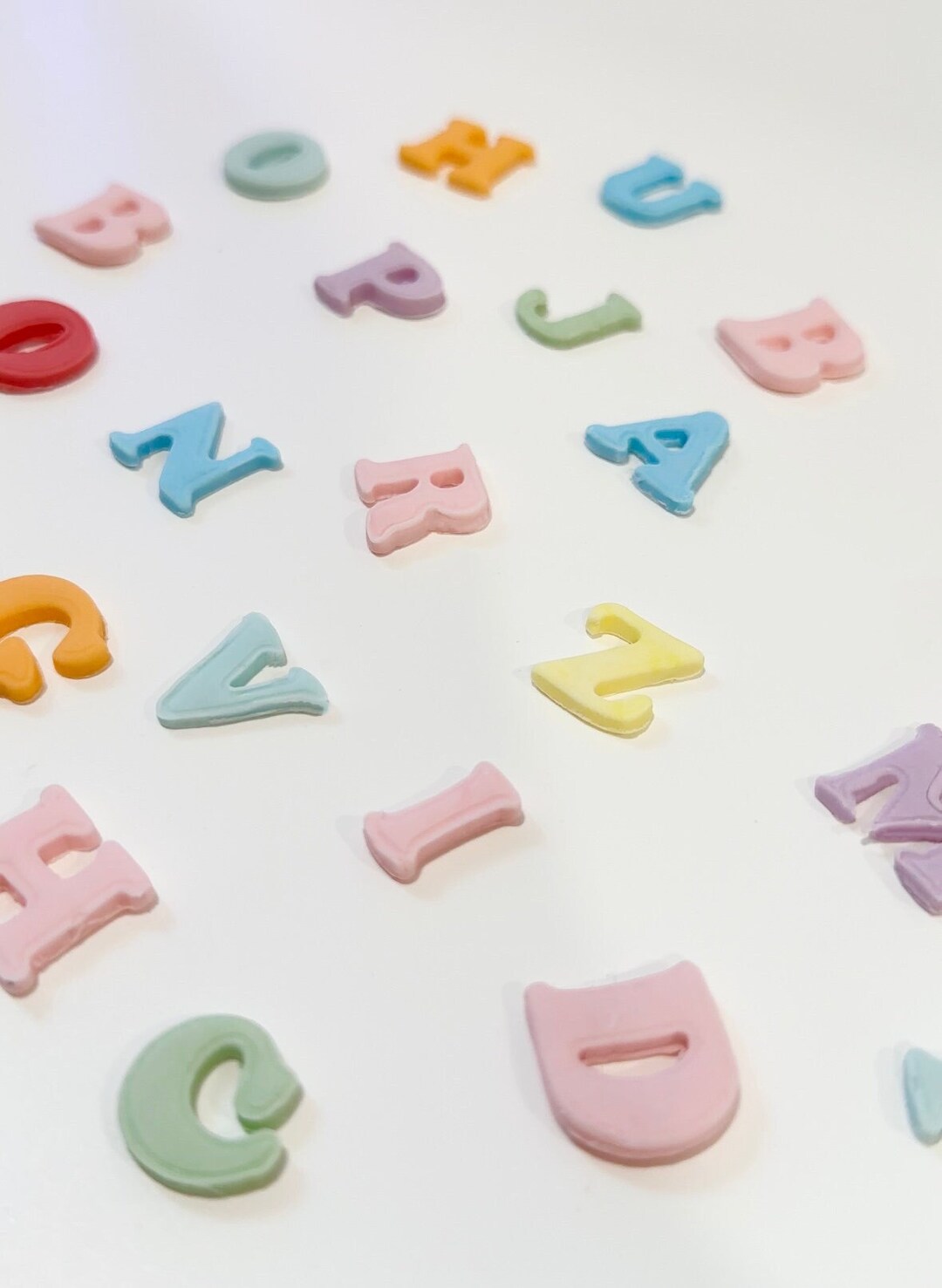 12 Sugar Letters, Edible Letters, Fondant Letters, Cake Decorating ...