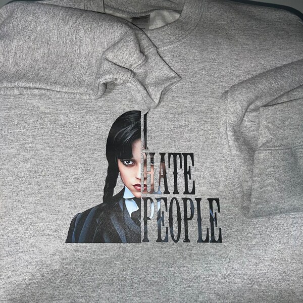 Wednesday Addams I Hate People Svg - Etsy
