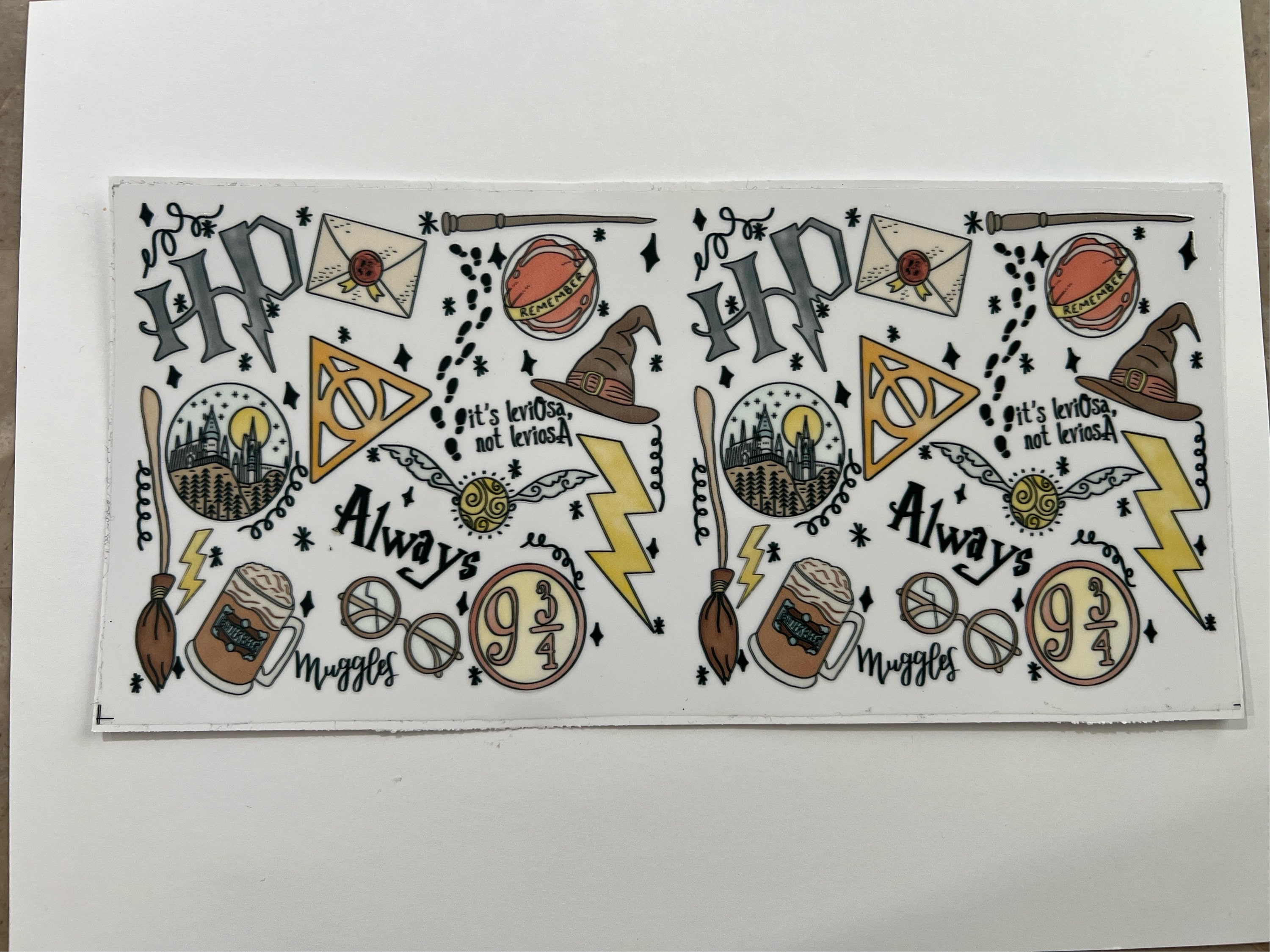 Harry Potter UV DTF 16oz Wrap - Etsy