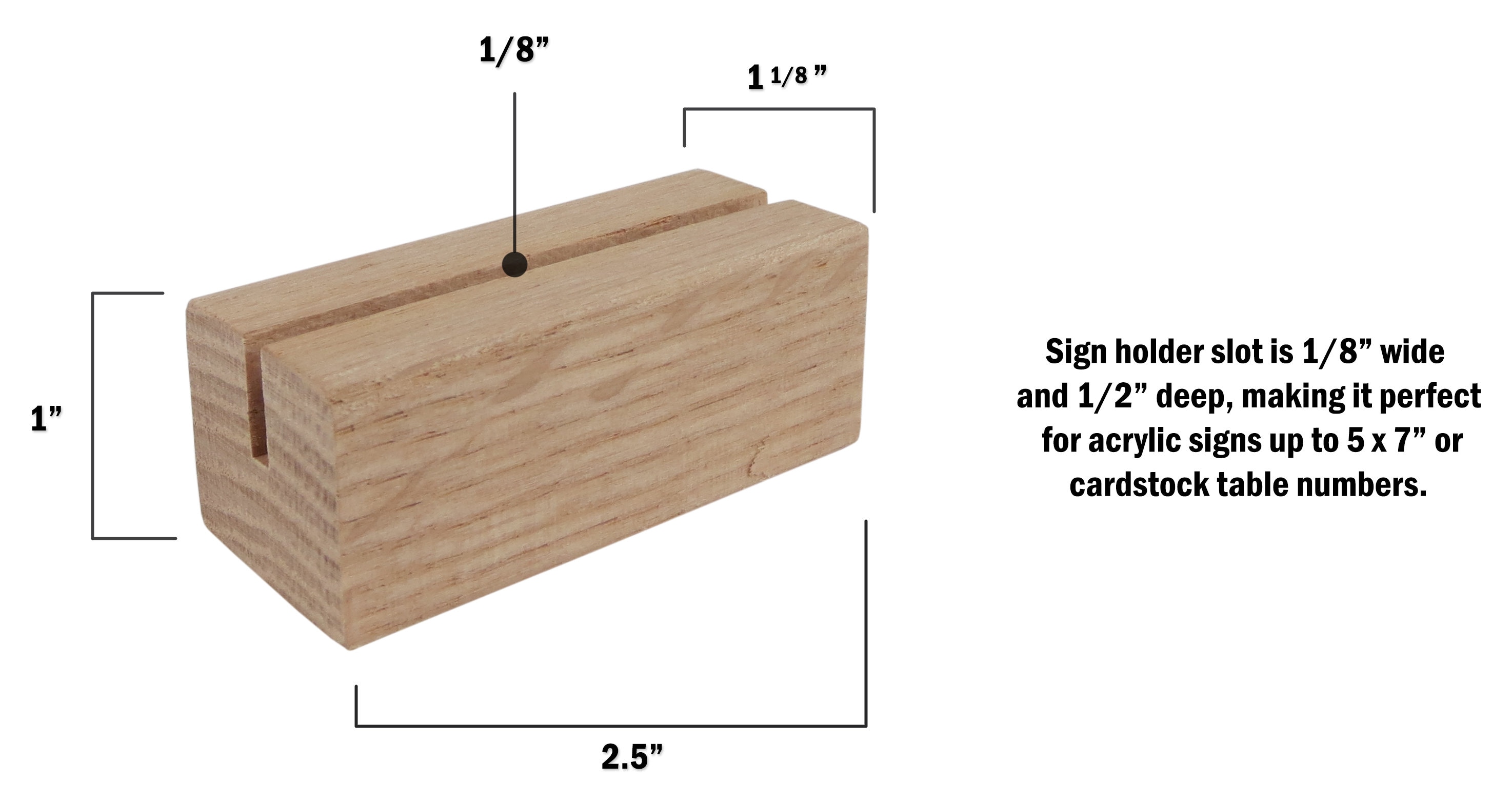 Oak Table Number Holders: Perfect for Acrylic Signs - Weddings ...