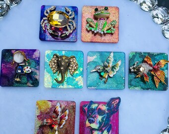 Hand Painted Magnets - Etsy