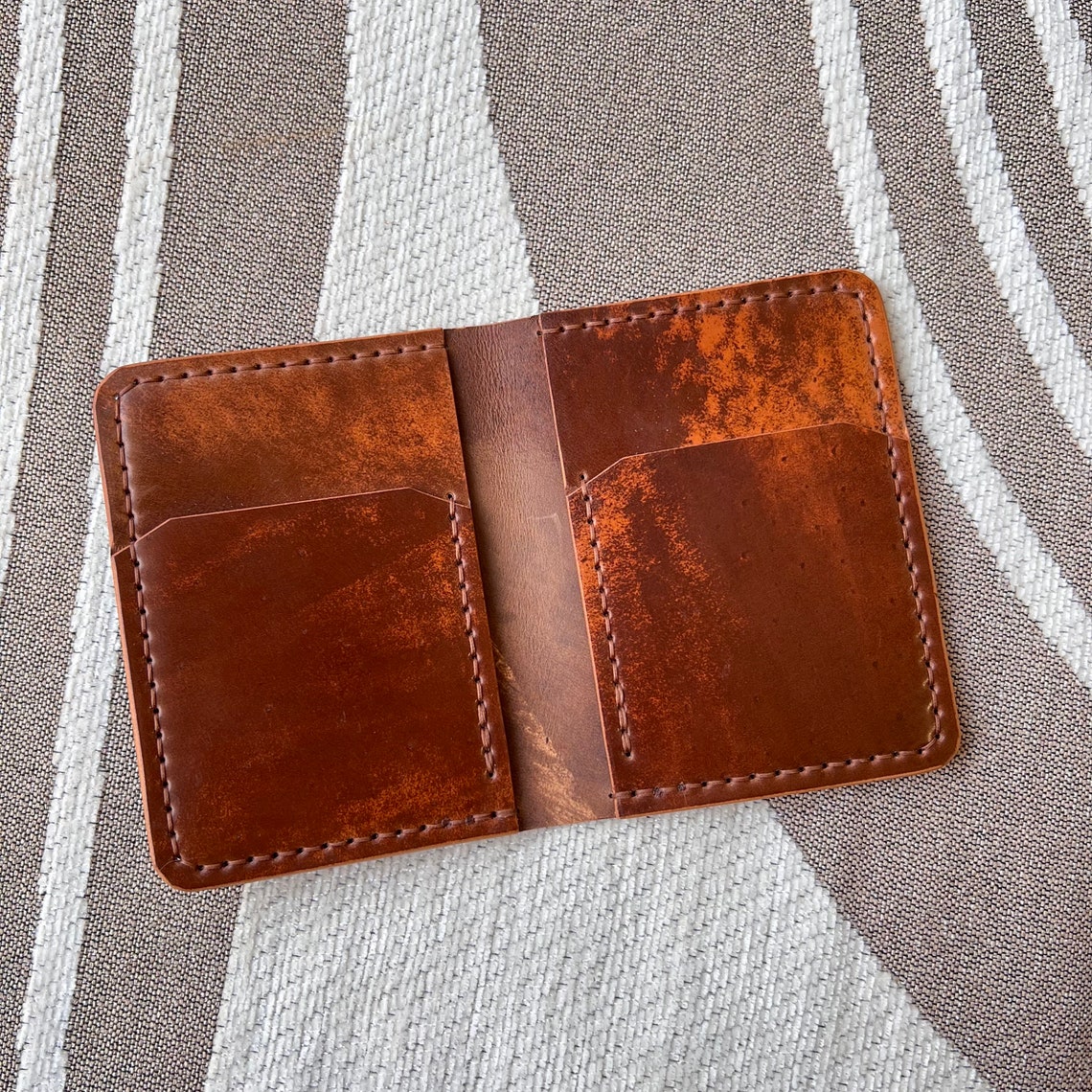 Shell Cordovan Leather Wallet, Personalized Wallets, Anniversary Gifts ...