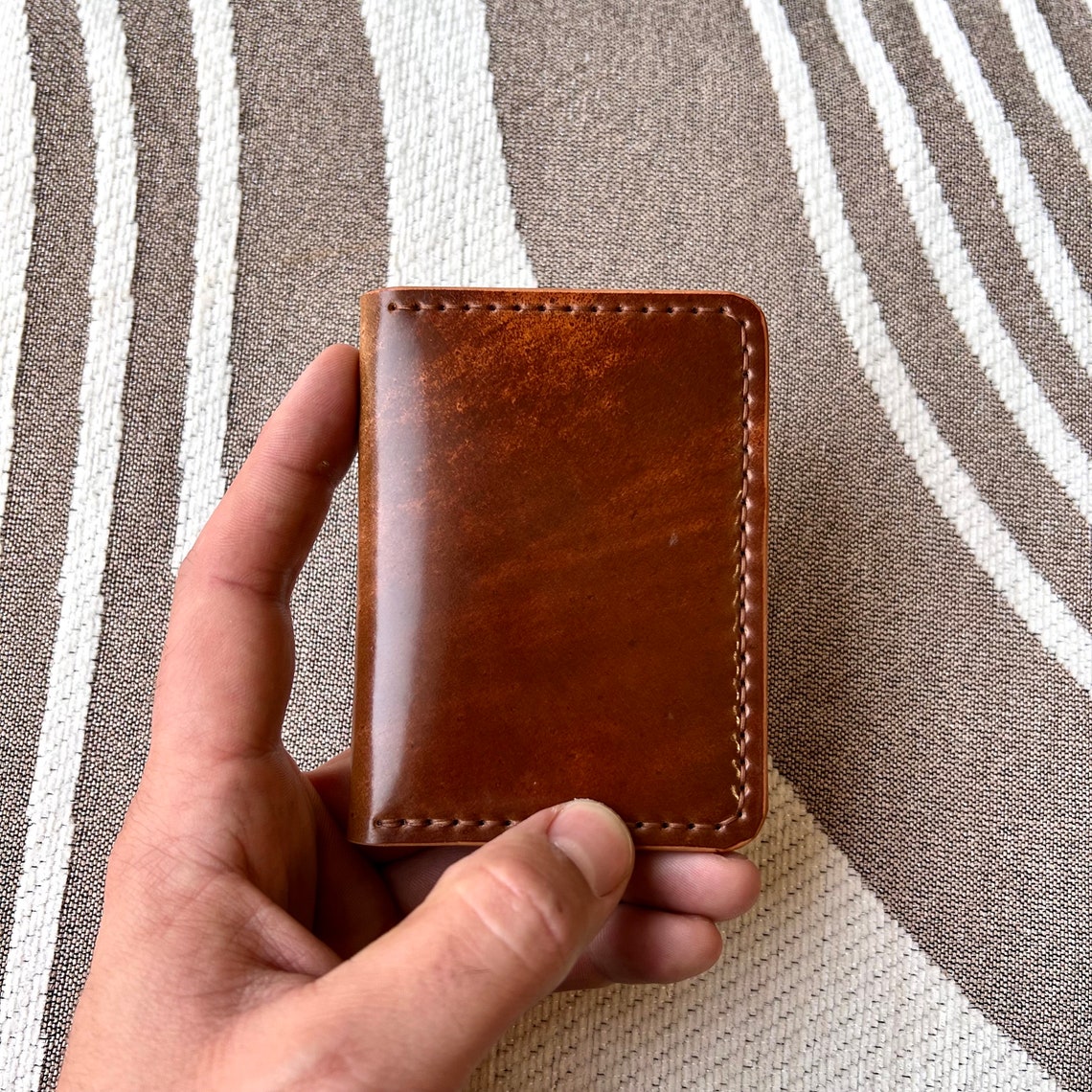 Shell Cordovan Leather Wallet, Personalized Wallets, Anniversary Gifts ...