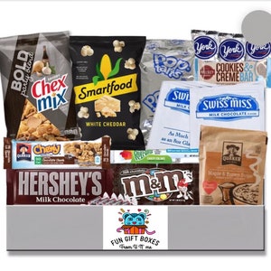 Assorted Color-coded Candy and Snack Gift Baskets, Sour, Chocolates ...