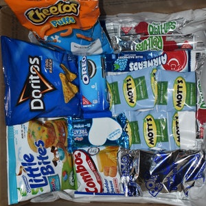 Assorted Color-coded Candy and Snack Gift Baskets, Sour, Chocolates ...