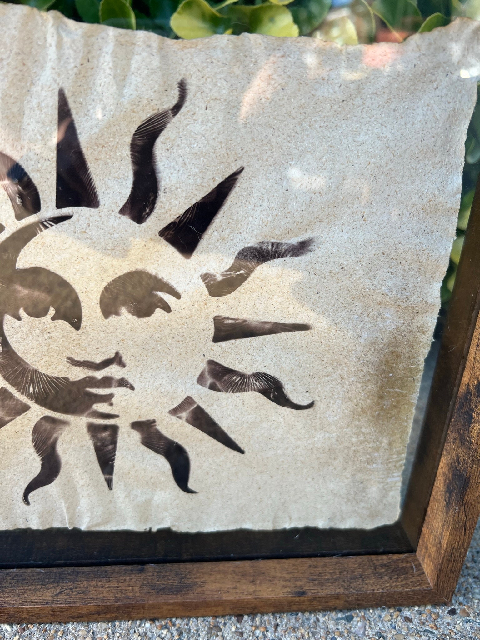 Spore Print Artwork Made With Mushroom Spores on Mushroom Paper - Etsy