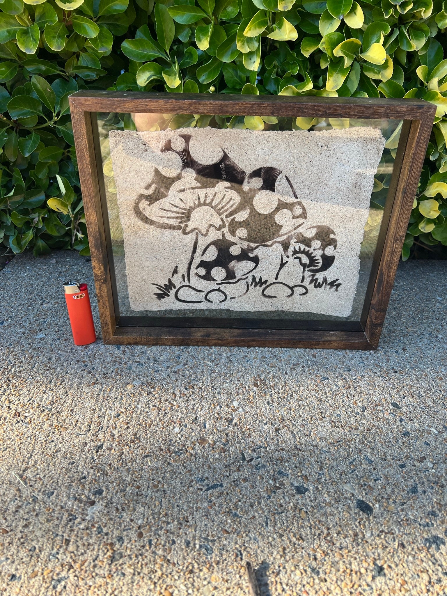 Toadstool Scene Spore Print Artwork Made With Mushroom - Etsy