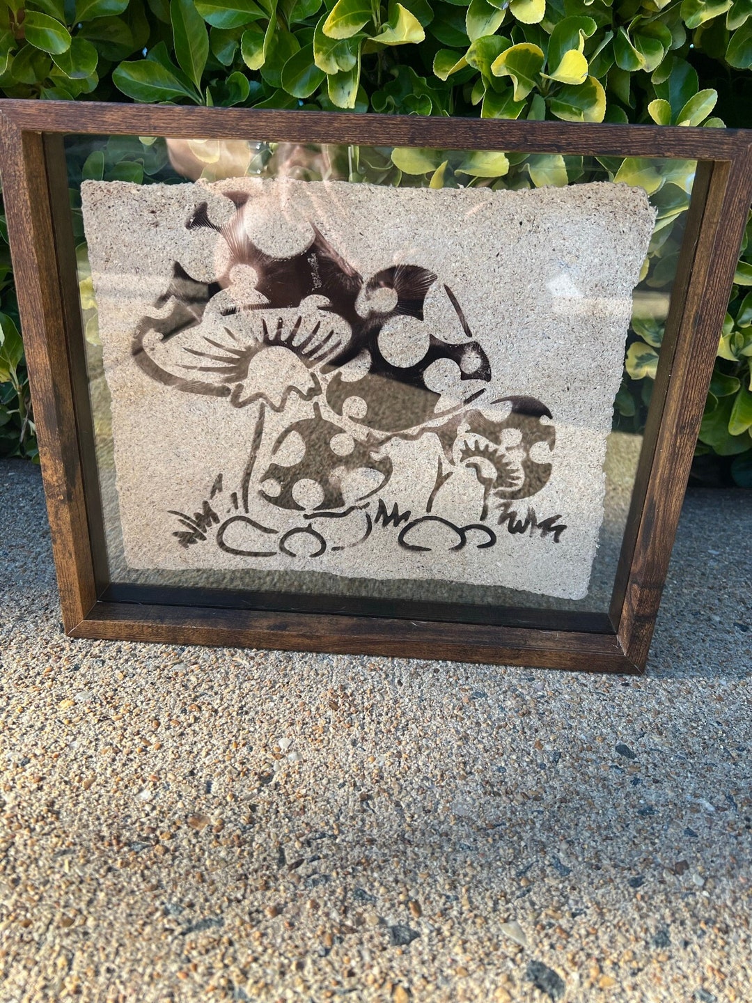 Toadstool Scene Spore Print Artwork Made With Mushroom - Etsy