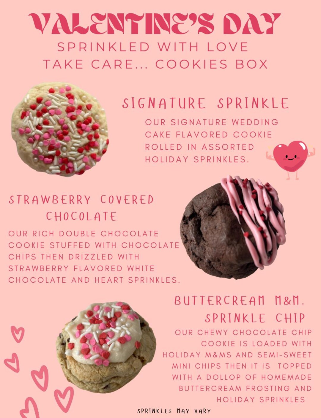 Sprinkled With Love Take Care Cookies Assorted Gourmet Cookie Box Free ...