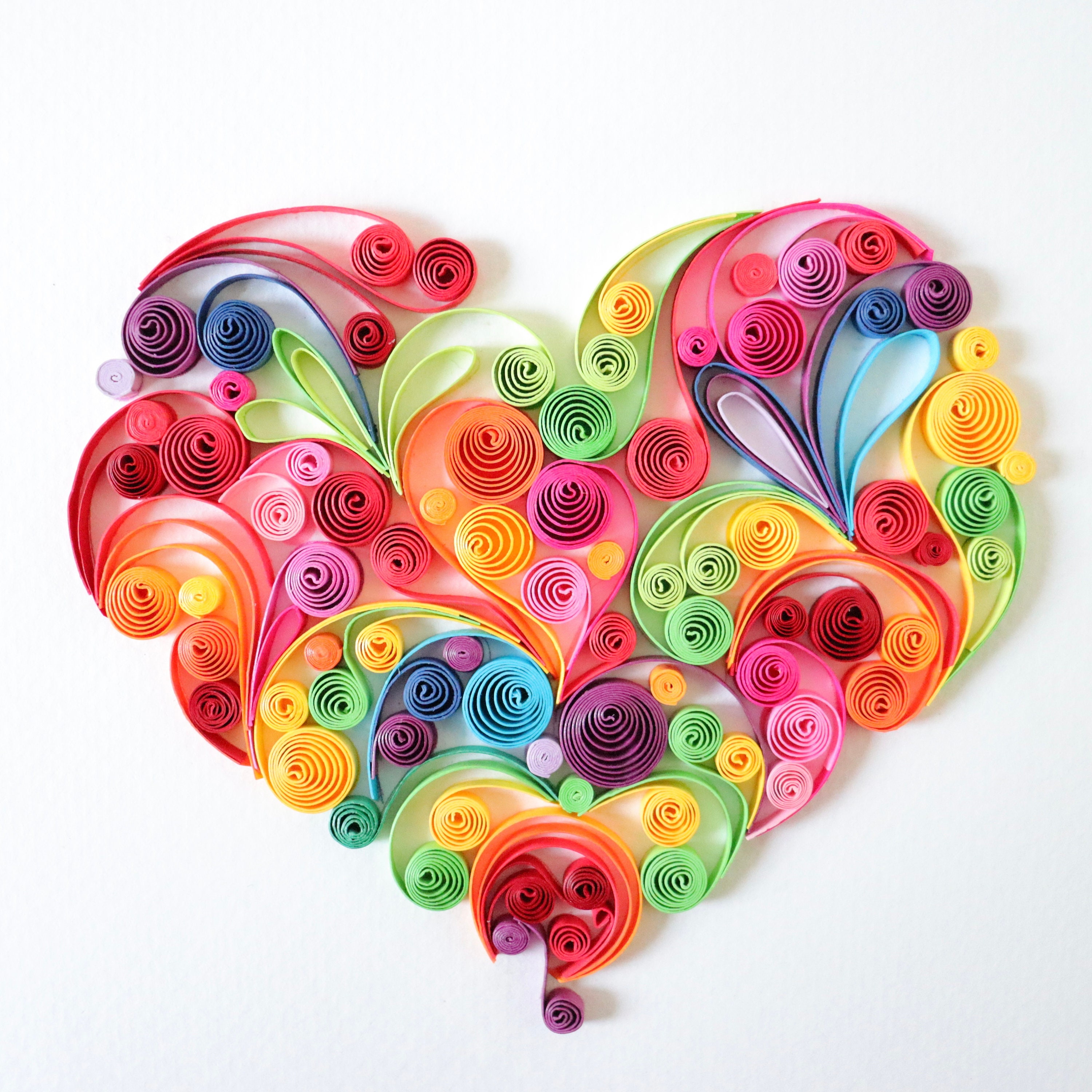 Love Heart Greeting Card Anniversary Card for Couple Heart - Etsy