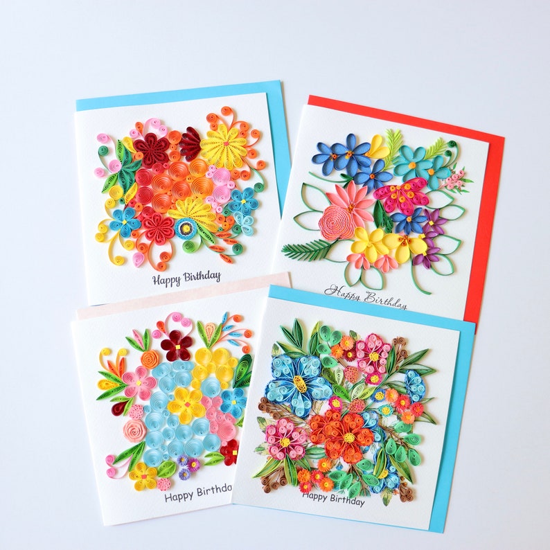 Personalised Age Birthday Card Customised Quilling Card Age - Etsy