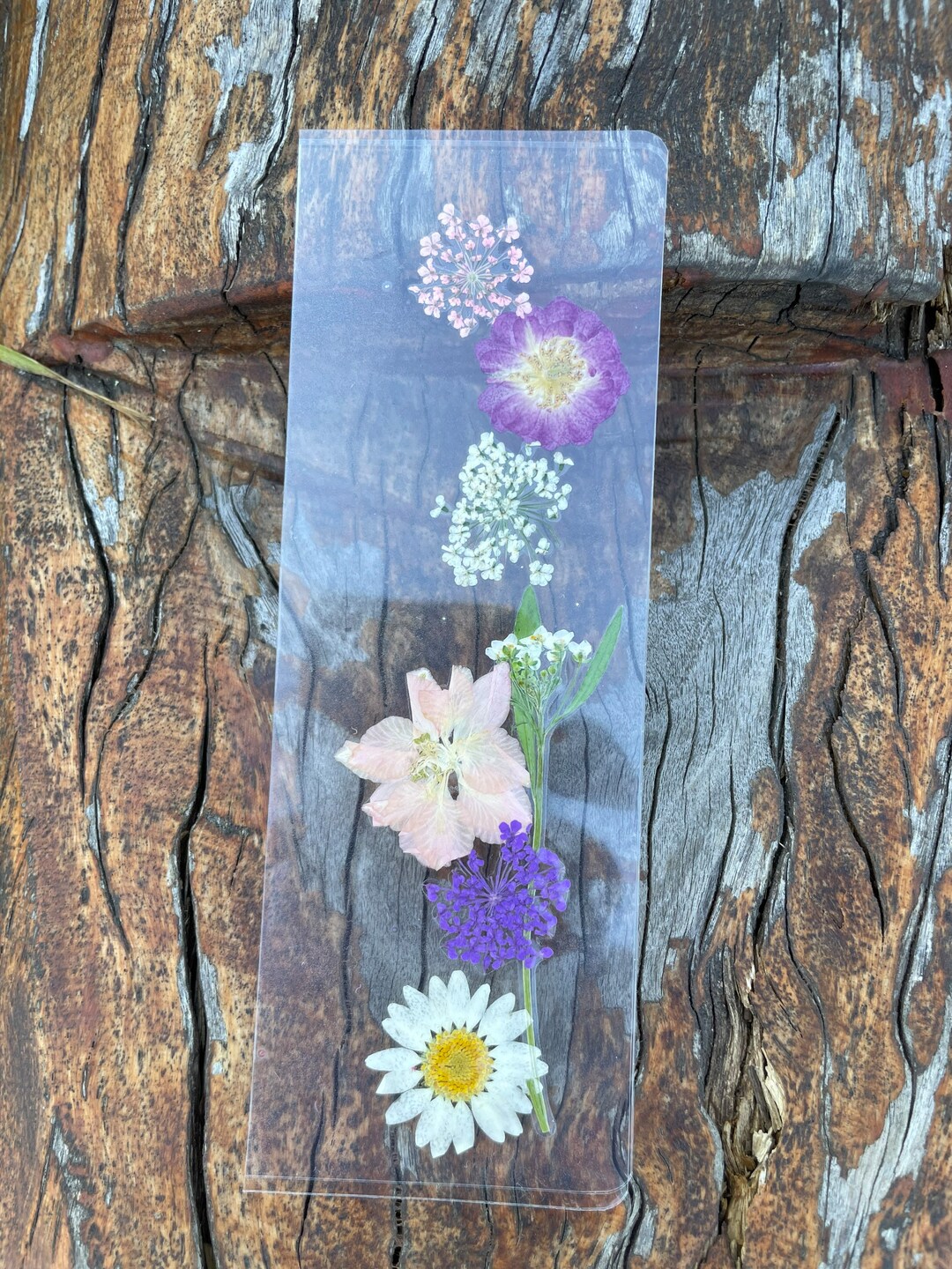 Hand Made Pressed Floral Laminated Bookmarks - Etsy
