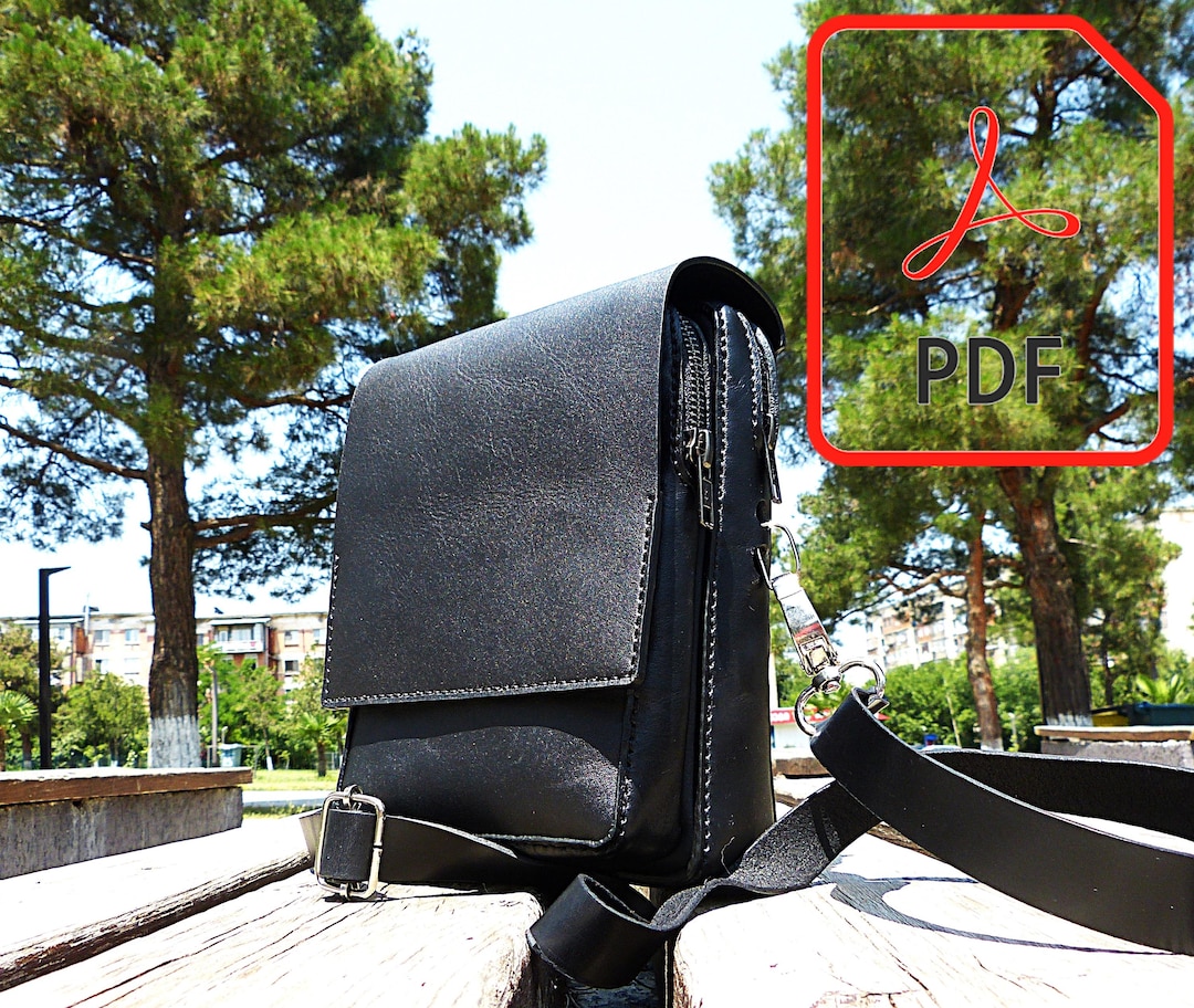 Leather Crossbody Bag Digital Pattern: DIY Template (A4 & US Letter) - Etsy
