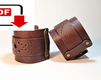 Leather Bracelet PDF File / Digital Downloadable Pattern / Leather ...