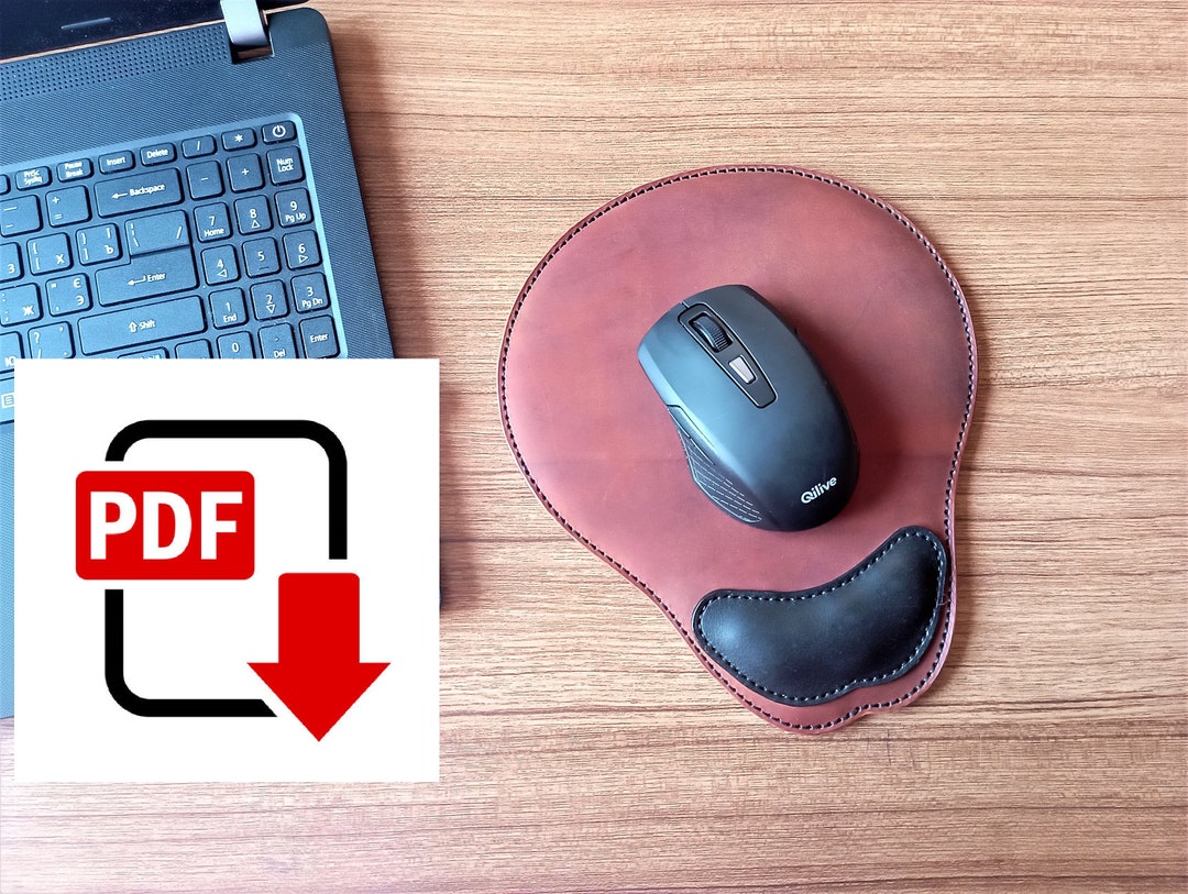 Leather Mousepad Digital Pattern _ DIY Pattern _ PDF Download - Etsy