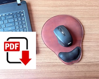 Mouse Pad, Digital Leather Mouse Pad Pattern,diy Leather,download Pdf ...