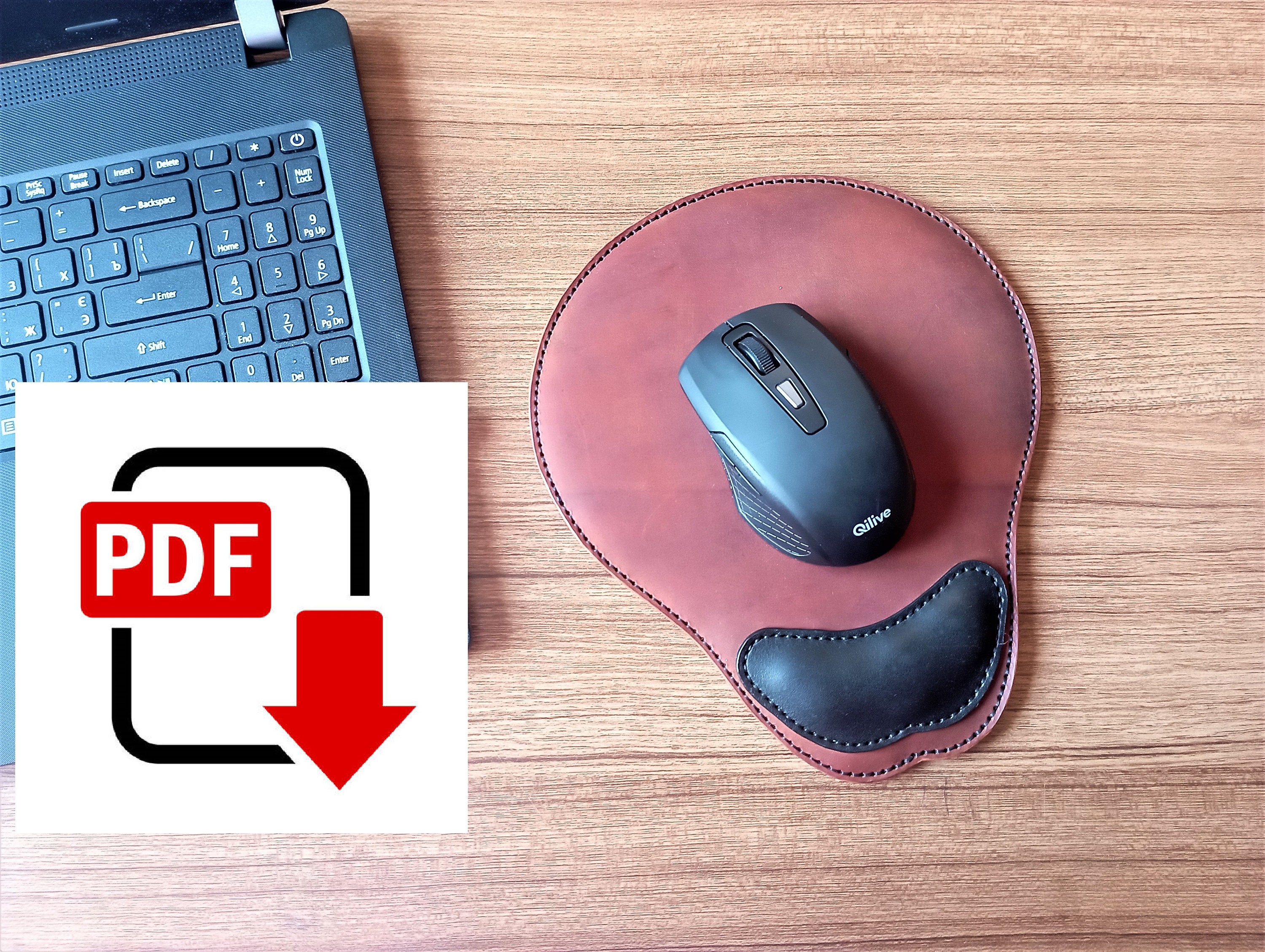Leather Mousepad Digital Pattern _ DIY Pattern _ PDF Download - Etsy