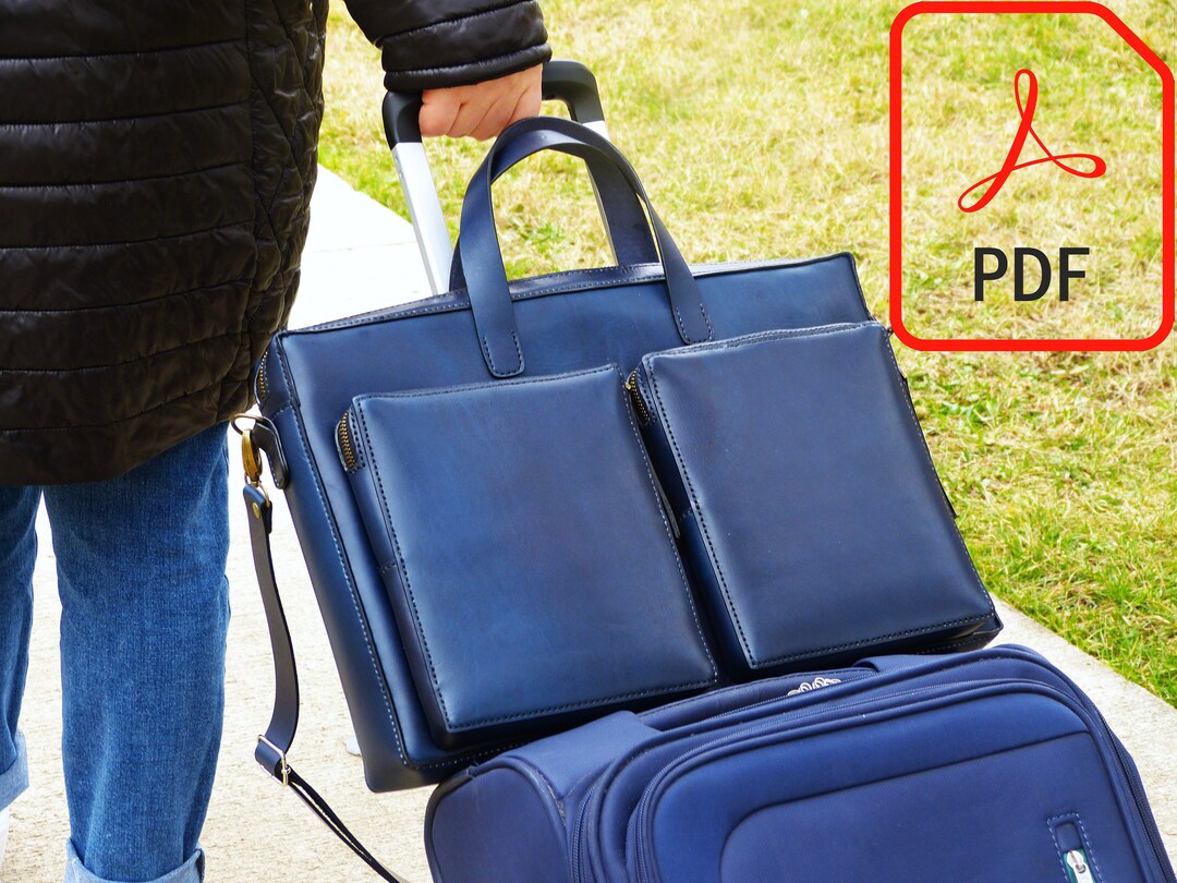 Leather Briefcase Bag Pattern _ DIY Laptop Bag _ PDF Download _ Digital ...