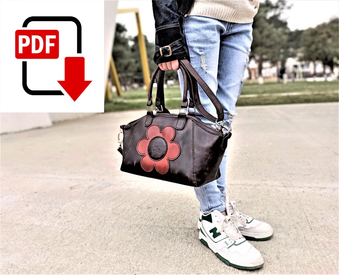 Top Handle Bag Digital Pattern _ Women's Leather Bag _ DIY Pattern ...