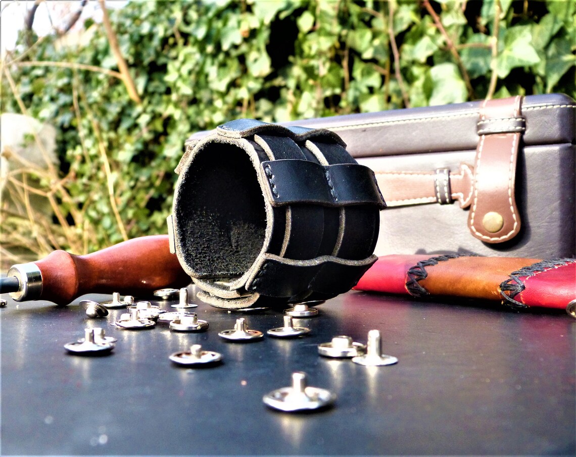 Leather Wristband Bracelet Pattern - Etsy