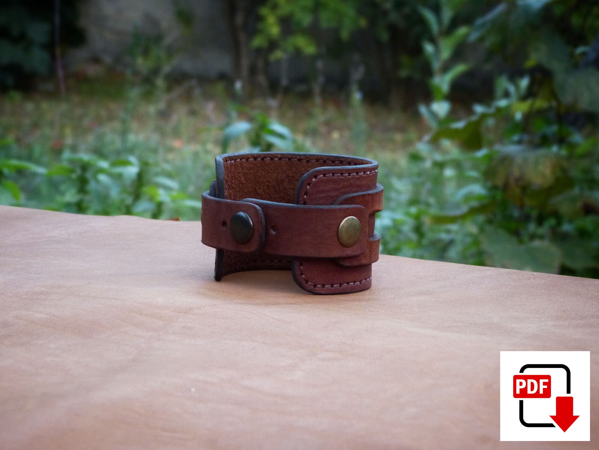 Leather Cuff Bracelet Digital Pattern. - Etsy
