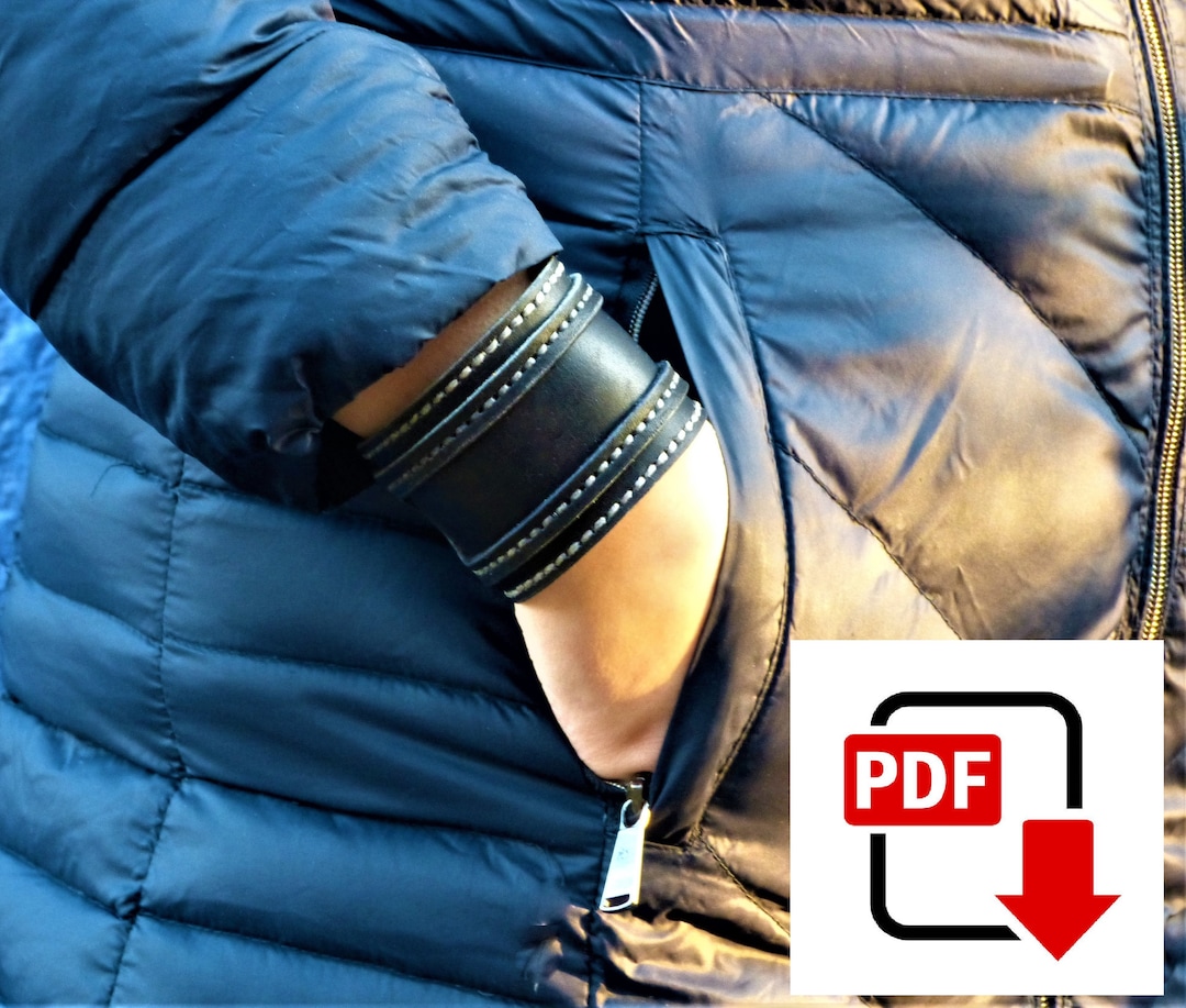 Leather Wristband Bracelet Pattern - Etsy