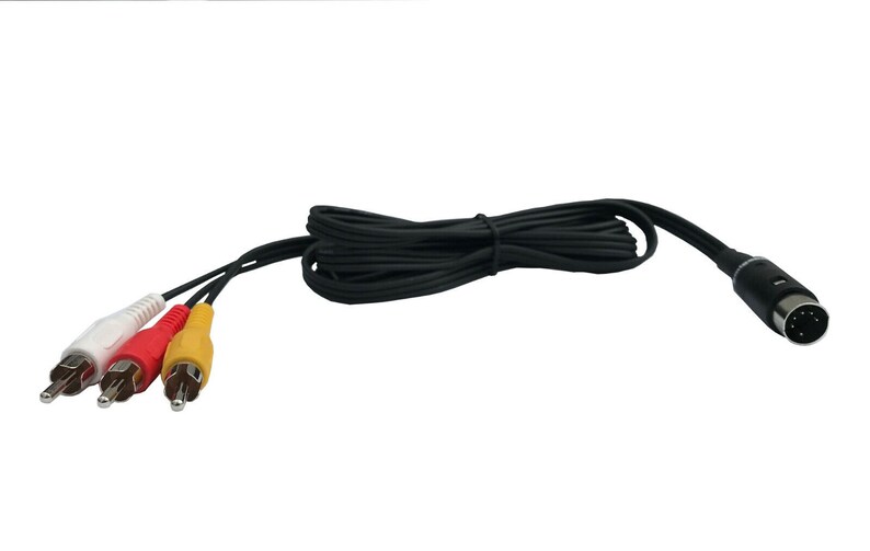 Commodore 64 / 128 / Vic 20 Composite Audio Video TV Cable AV C64 C128 ...