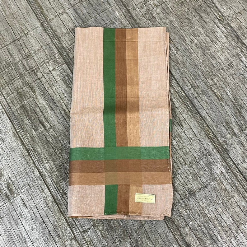 Vintage Mens Handkerchief WWII Impression Pocket Hankie Cotton WW2 Re ...