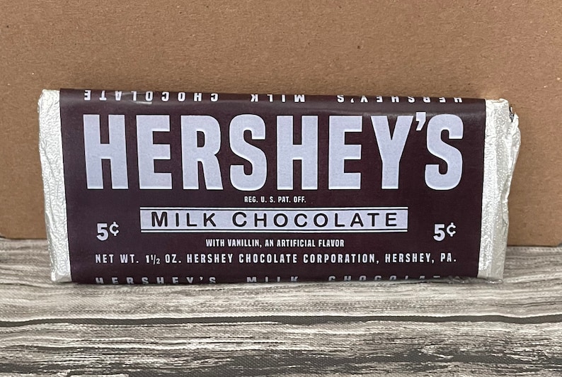 WWII Reproduction Hershey's Chocolate Bar WW2 Candy Bar Repro 1940's ...