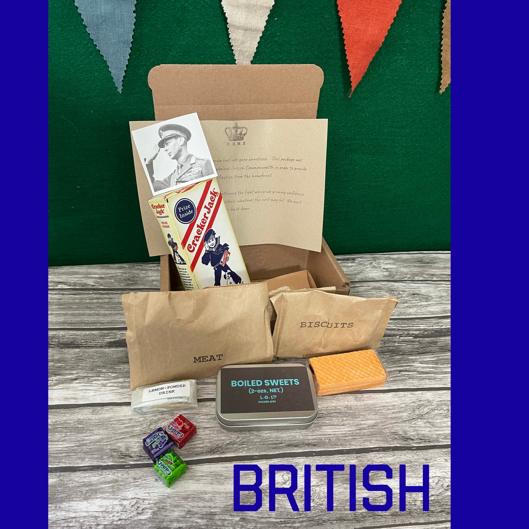 WWII Red Cross Box With Christmas Stocking WW2 Gifts From Home Goodie ...