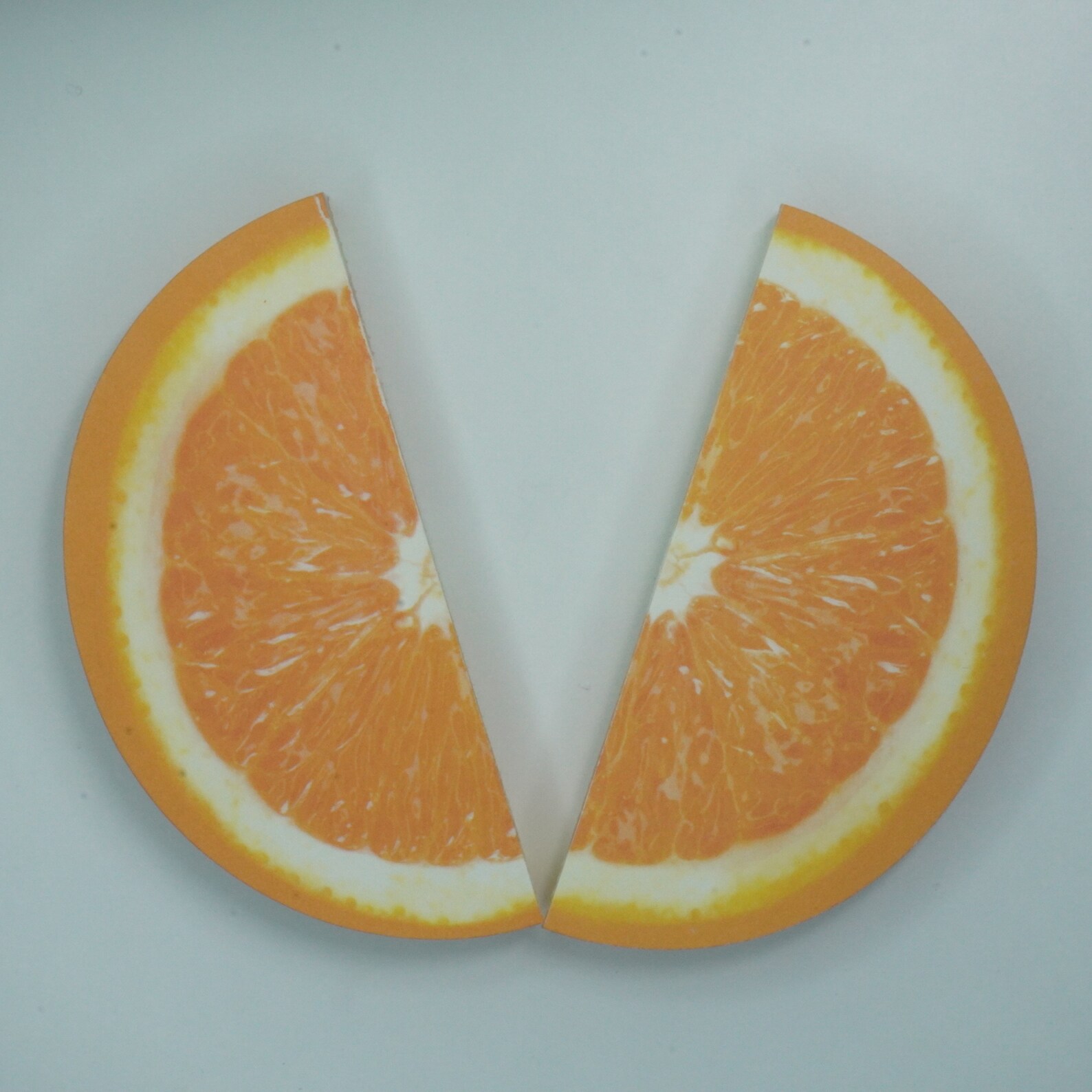 3D Fruit（orange）fruit Sticky Notes Memo Pads for School Office Kids ...