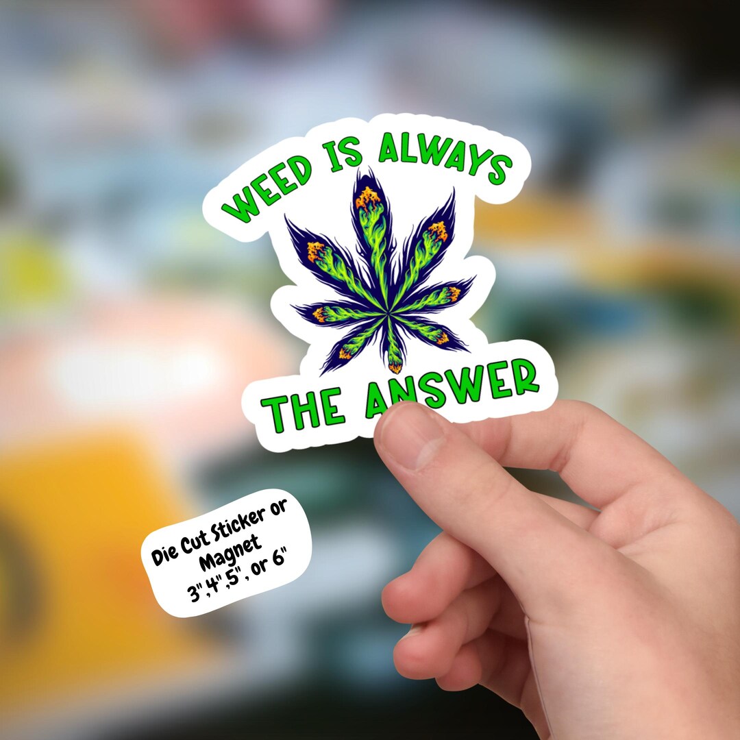 Funny Cannabis Die Cut Sticker Pack, Mary Jane Stickers, Mary Jane, 420 ...