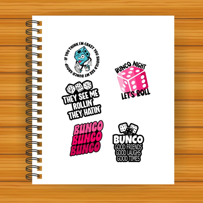 Funny Bunco Stickers & Magnets - Bunco Night Party Pack of 12 - Etsy