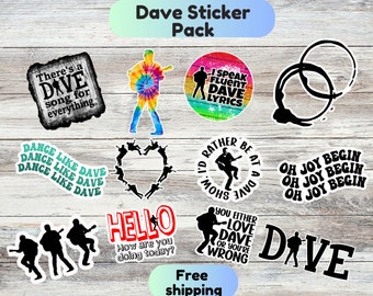 Dave Matthews Band Sticker DMB Fan Art 41 - Etsy