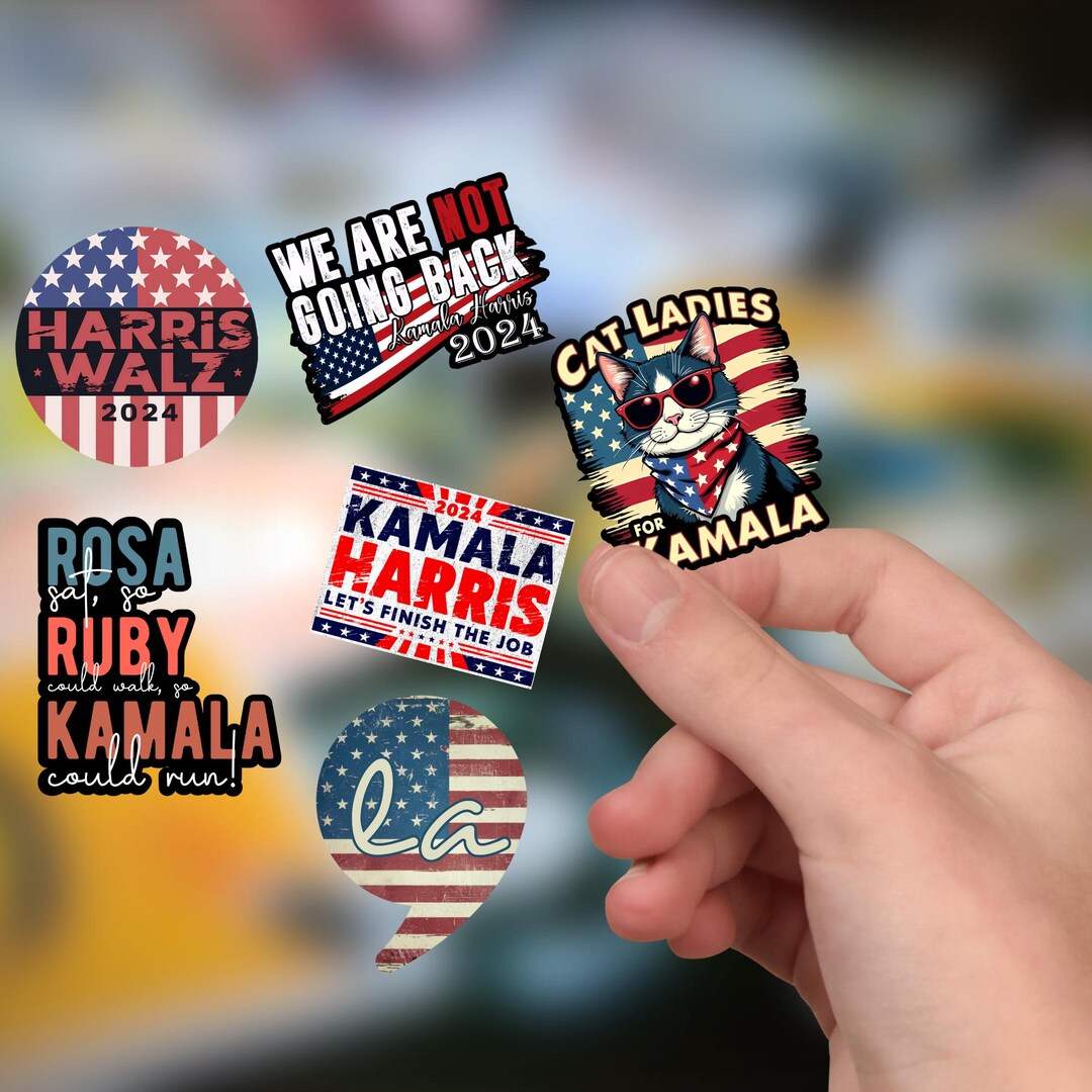 6 Pack Kamala Harris, Harris 2024, Madam President, Harris Campaign ...